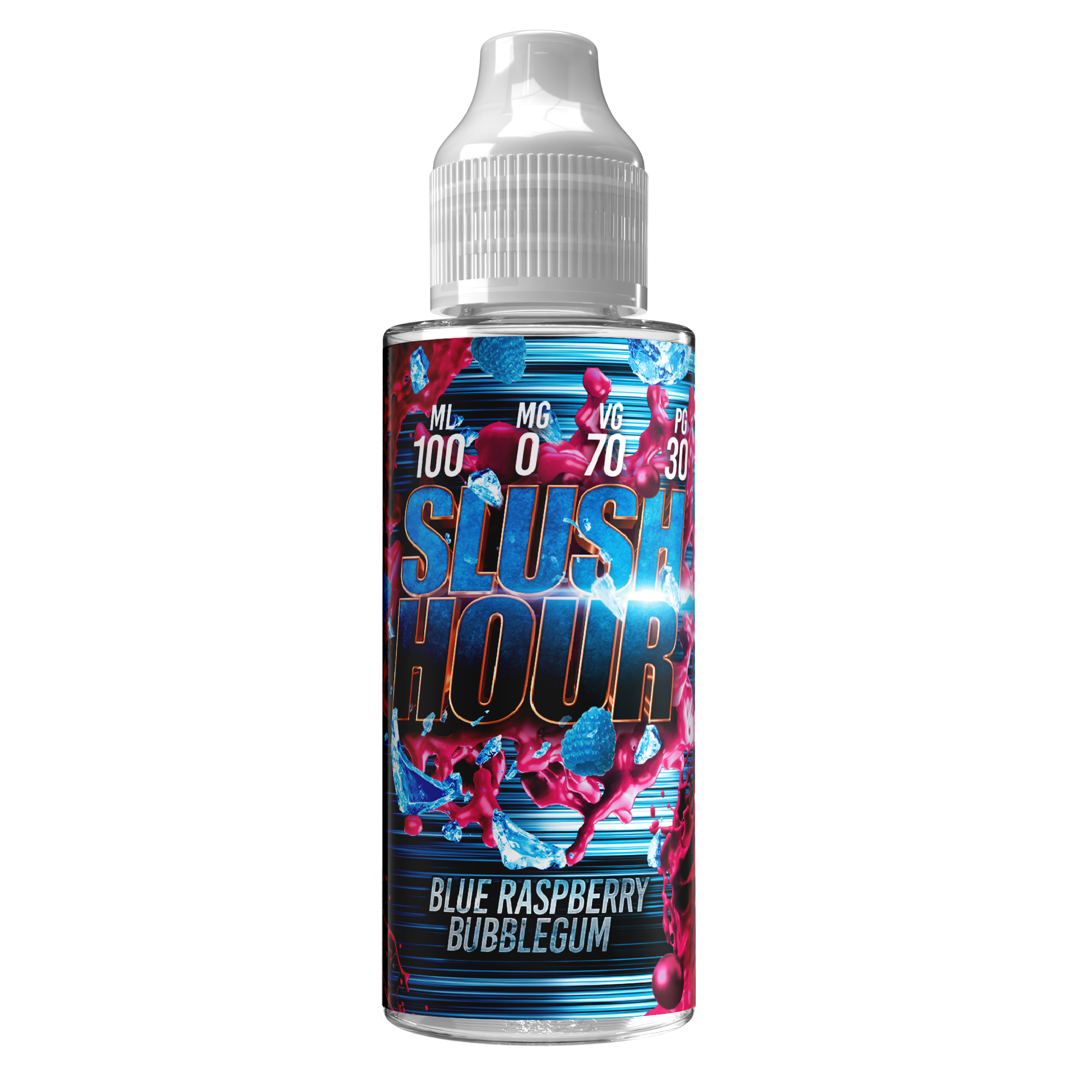 Slush Hour - Blue Raspberry Bubblegum 100 ML - eCigarette Outlet